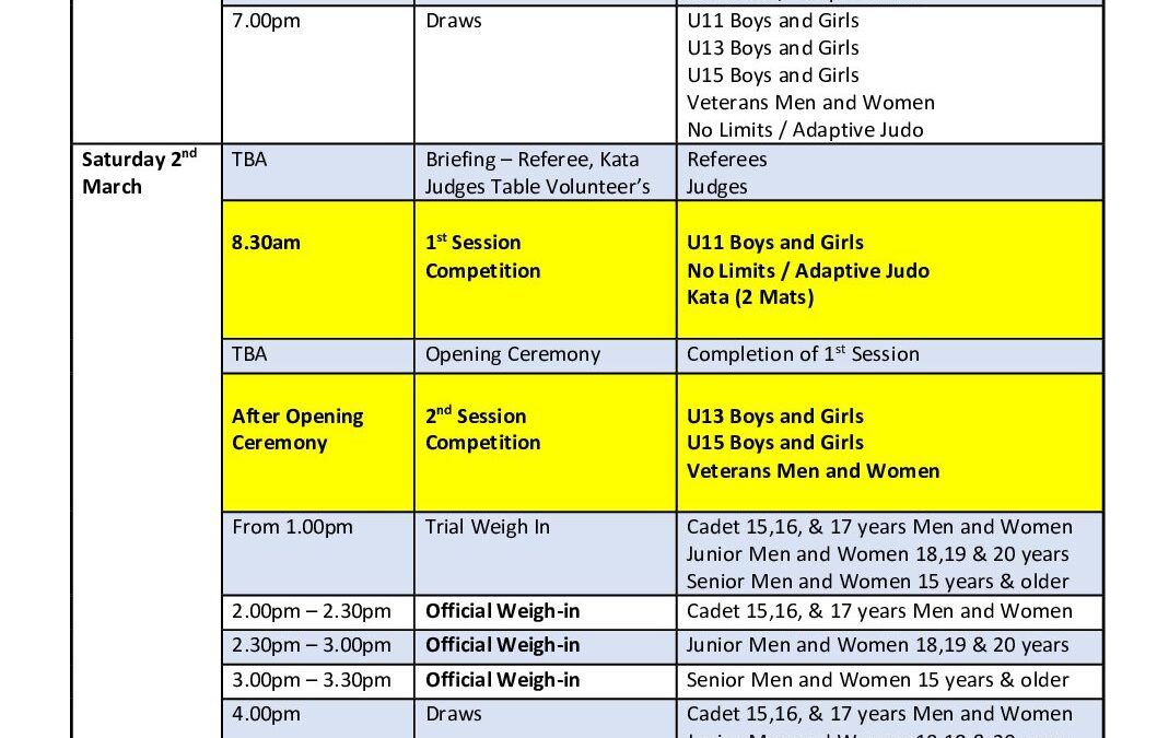 2024 SIO Timetable FINAL - Judo NSW